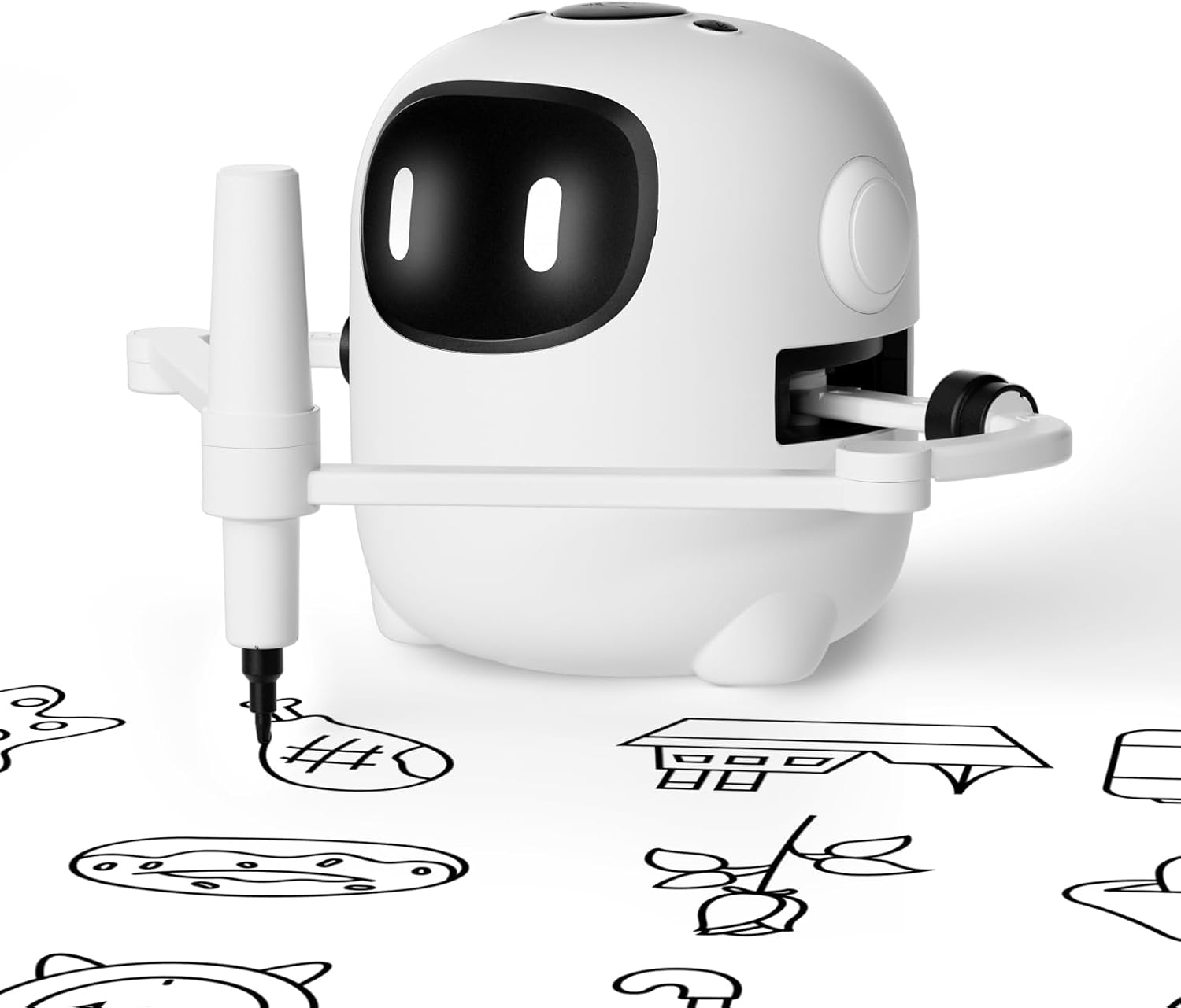Interactive Drawing Robot with 150 Cards for Kids Age 3-8 Educational ...