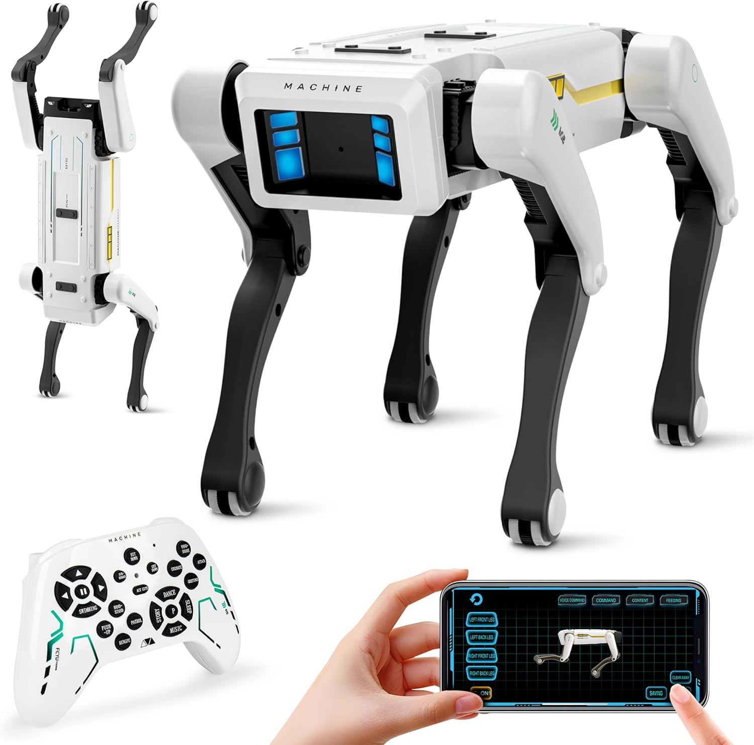 Interactive STEM Robot Dog with Voice Commands, 30+ Actions, App ...