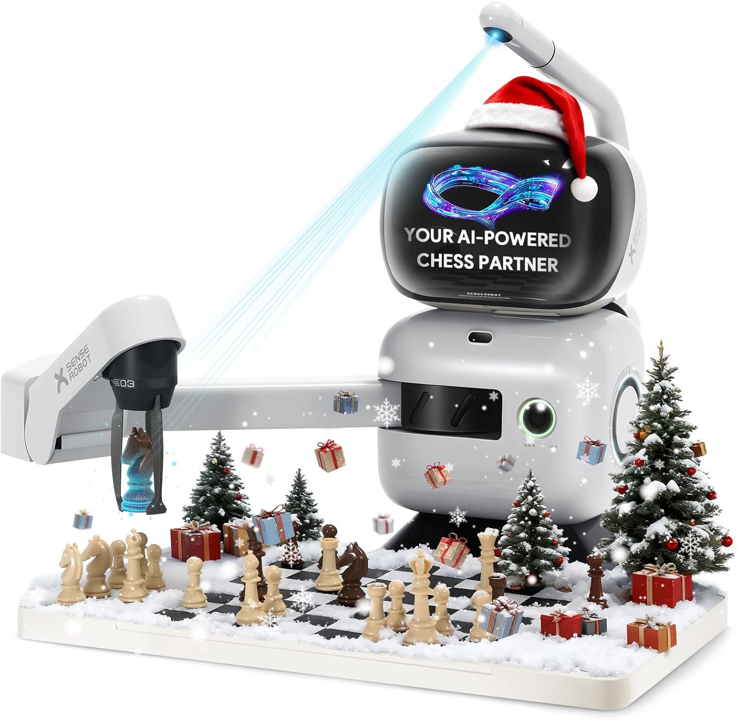 AI Chess Robot with Robotic Arm and Smart Board – 25 Levels, 1200 ...