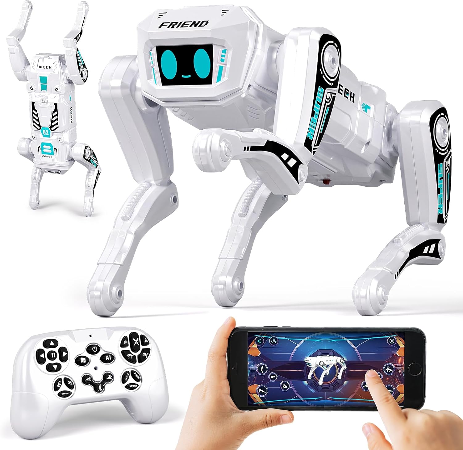 Interactive Smart Robot Dog with Gravity Control, 30+ Actions & App ...